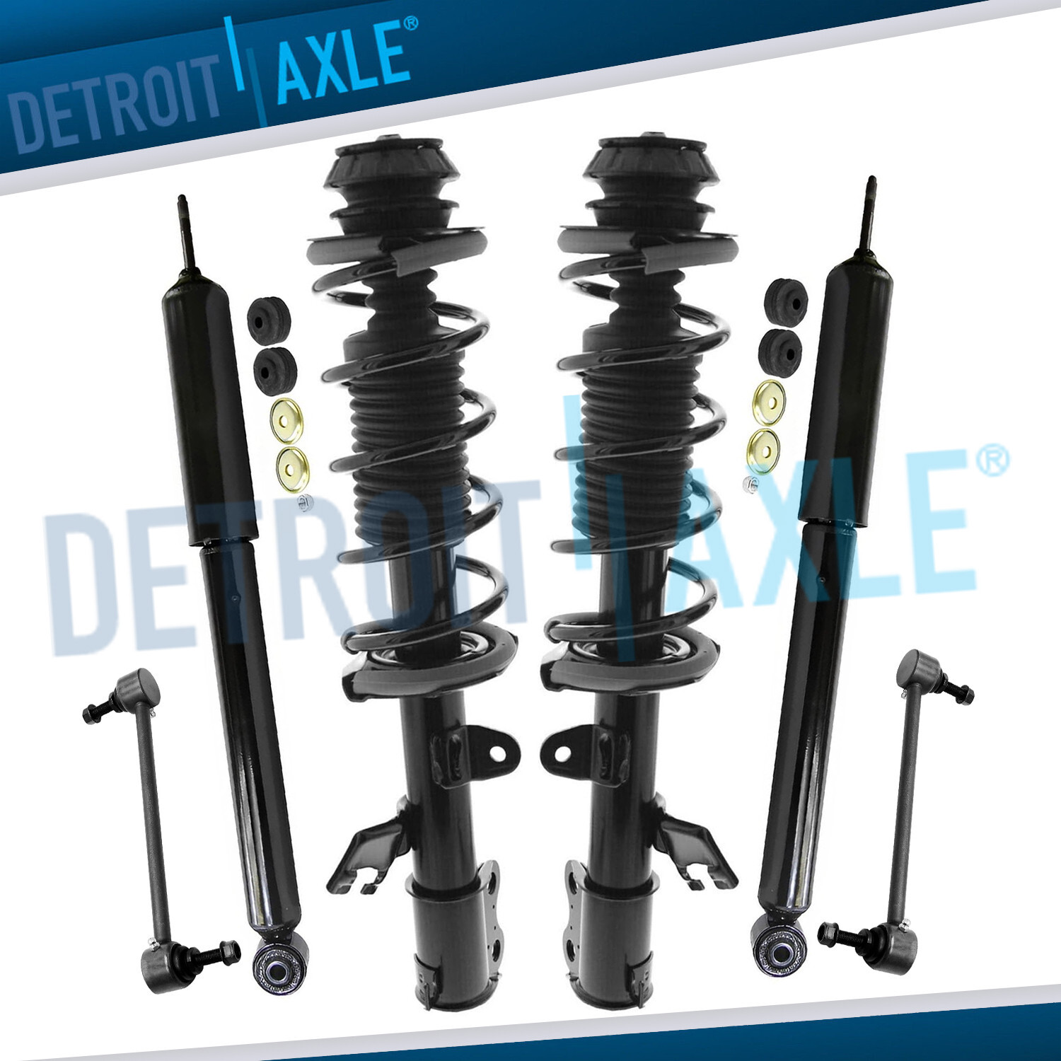 Front Spring Struts Rear Shock Absorbers Suspension Kit for Nissan ...