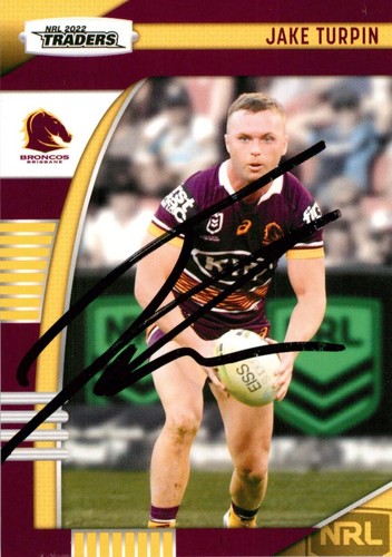 Carte signée 2022 BRISBANE BRONCOS NRL JAKE TURPIN | eBay