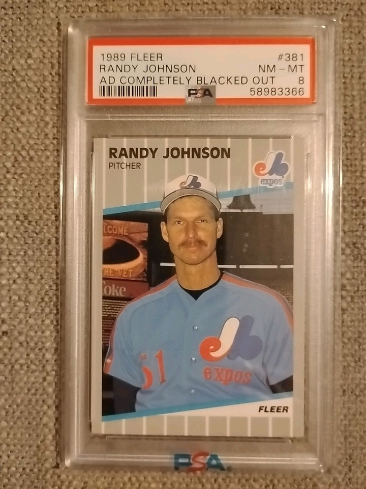 1989 Fleer - Randy Johnson #381 Marlboro Billboard Obscured (RC) | eBay