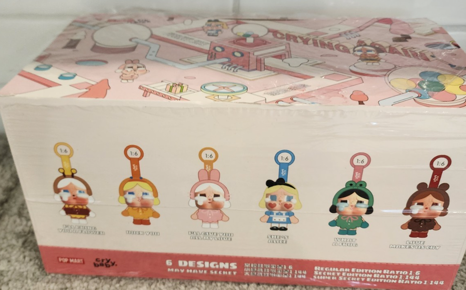 POP MART CRYBABY Crying Again Series Vinyl Face Plush Blind Box Set | eBay