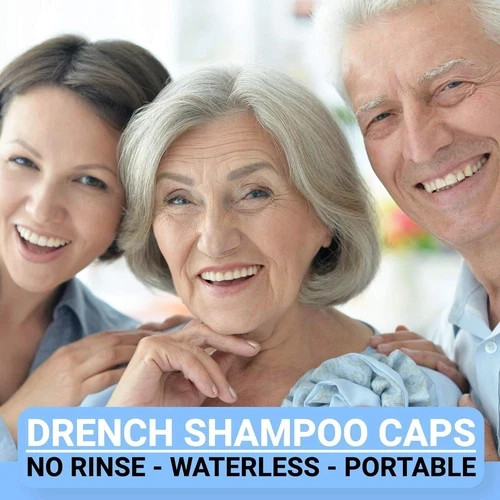 Drench! No Rinse Shampoo Cap - Waterless Shampoo and Conditioner Hair ...