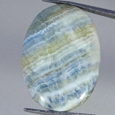 23.50Cts Natural Blue Scheelite Oval Cabochon Loose Gemstone 19X27X5MM ...