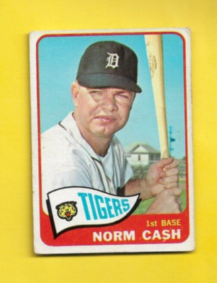 1965 Topps Norm Cash #153 Detroit Tigers VERY GOOD 2 FREE SHIPPING | eBay