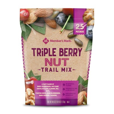 Member's Mark Triple Berry Nut Trail Mix 40 oz. (pack of 3) A1 | eBay