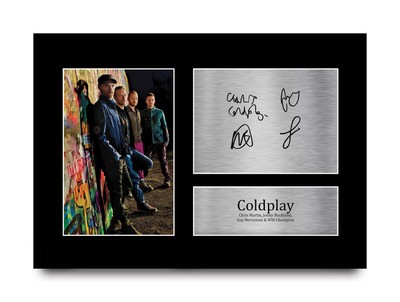 Coldplay Signed Pre Printed Autograph A4 Photo Gift For a Rock Fan | eBay