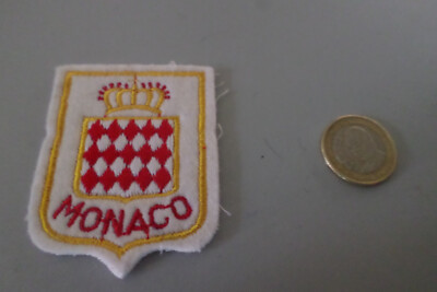 Rare Écusson Brodé blason MONACO en tissu | eBay