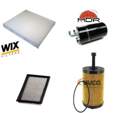 Oil filter kit, air, fuel, pollen Jeep Compass MK 2.0CRD 07/09 | eBay UK