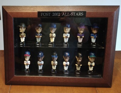 Post 2002 All Stars MLB Baseball Bobbleheads Complete Set 12 Display ...