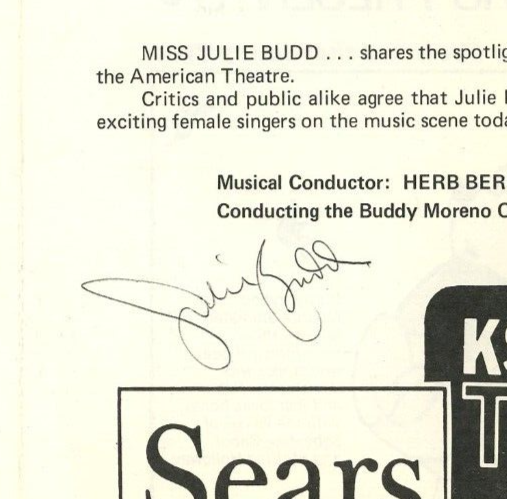 Autographed Program TV Host Sidekick Ed McMahon & Singer Actress Julie ...