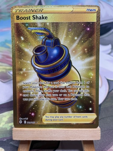 Boost Shake 229/203 - Gold Secret Rare - Evolving Skies Pokemon TCG ...