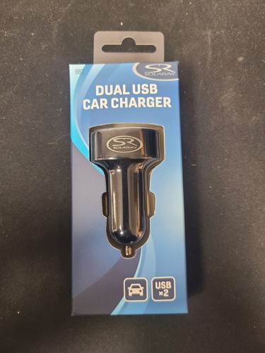 Solaray Double USB Car Charger 3.1A Black New | eBay