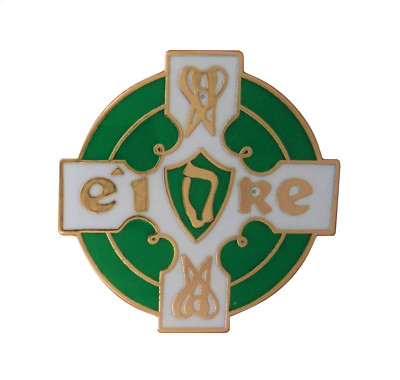 Ireland Eire Celtic Cross Pin Badge | eBay
