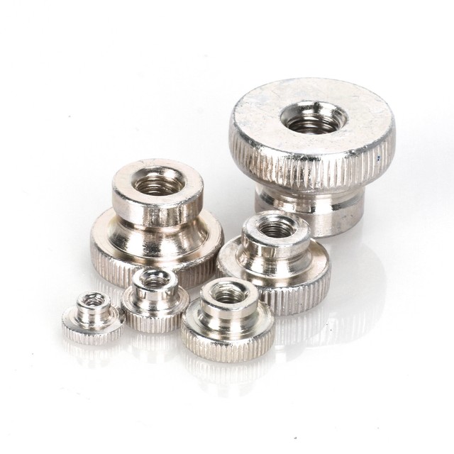 Stainless Steel Gb806 Knurled Head Thumb Nuts M3 M4 M5 M6 M8 Hand Grip