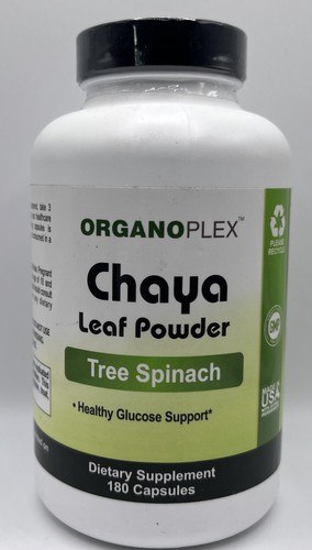 OrganoPlex Chaya Leaf PowderTree Spinach 180 Capsules. EXP : :1/25 FREE ...