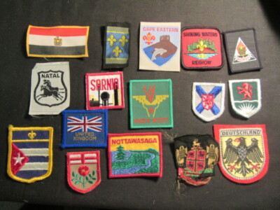 Country, District, Region Patches, Worldwide Lot of 16 FX2 | eBay