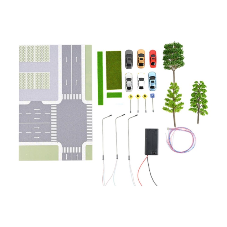 Parking Lot HO Scale Scenery Kits for Backdrop Railroad Layouts Model ...