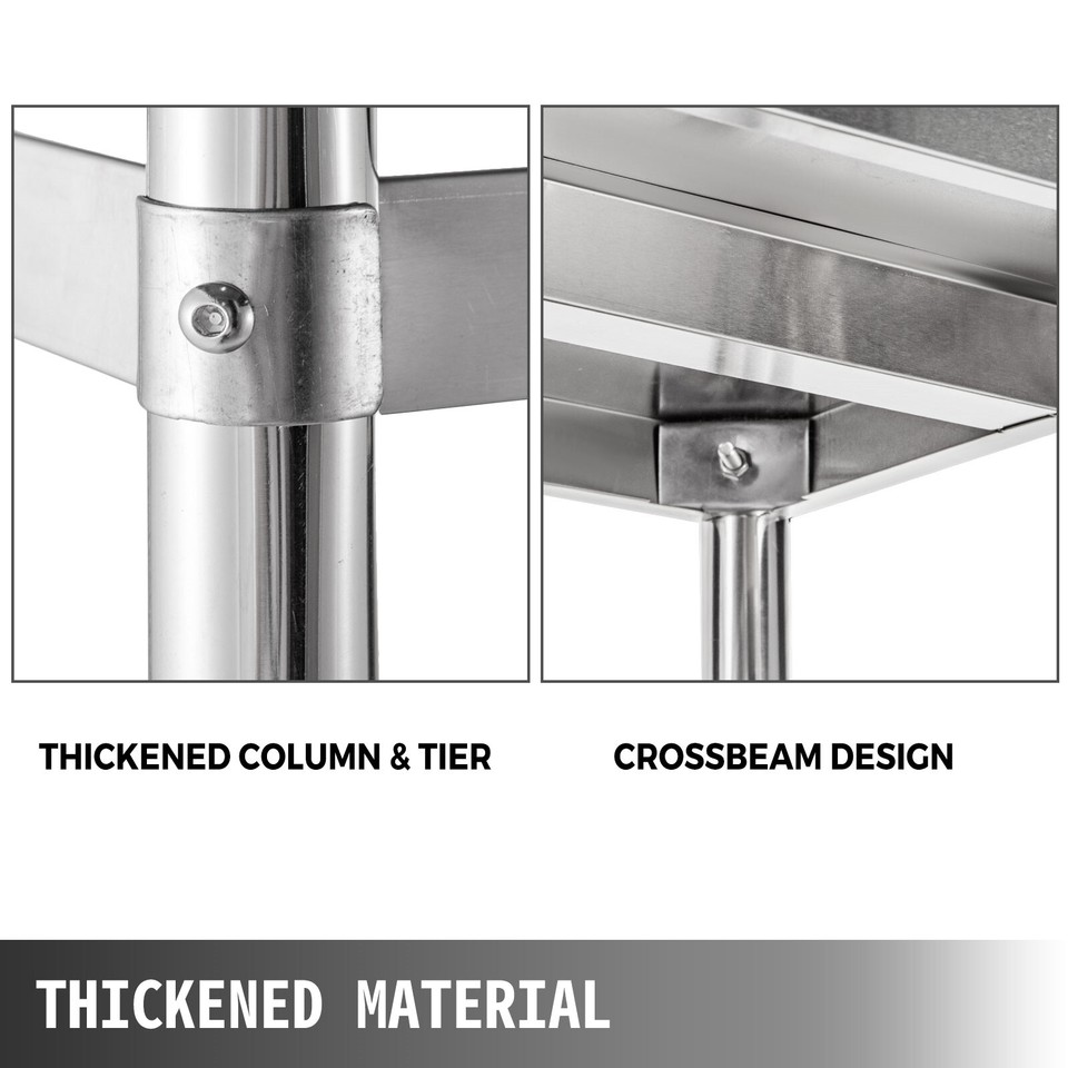 Kitchen Shelves Shelf Rack Stainless Steel Shelving and Organizer Units ...