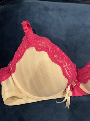 Elle Macpherson SHEER RIBBONS Pink BOOST PLUNGE BRA 14A | eBay Australia