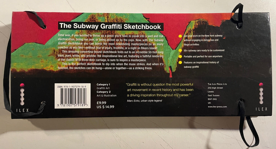 USED GREAT COND The Subway Graffiti Sketchbook Hardcover Book Thomas H ...