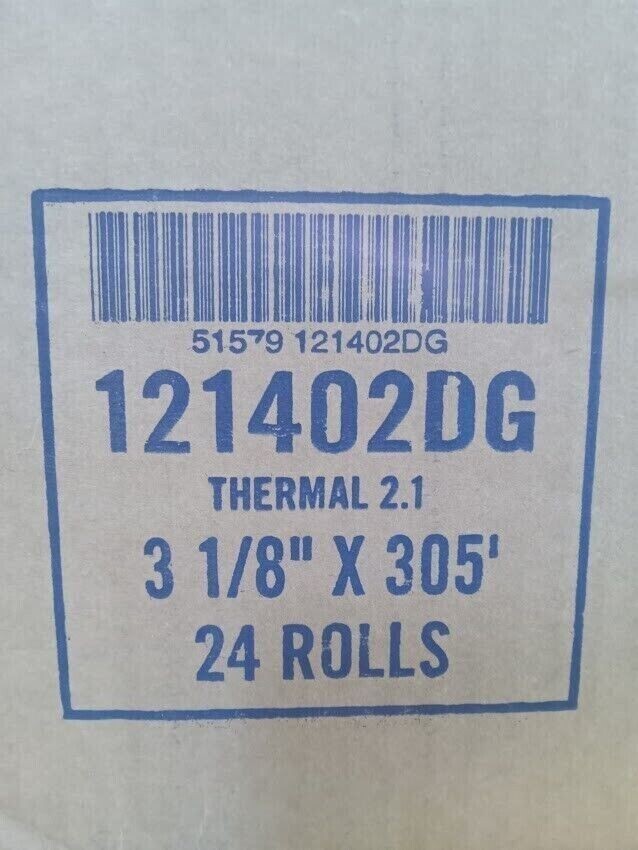 IBM Brand Thermal Receipt Paper Cash Register Tape 3-1/8" X 305' -24 ...