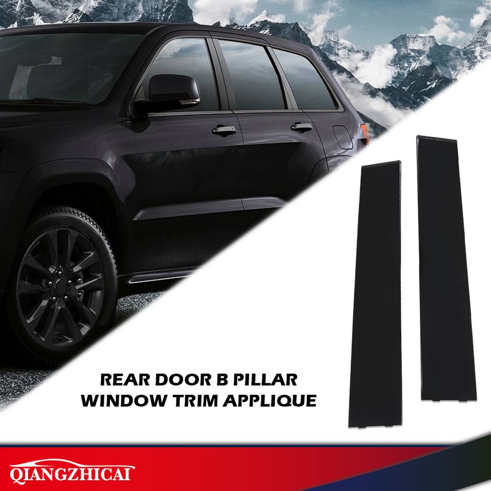 Rear Door B Pillar Window Trim Fit For 11-2019 Jeep Grand Cherokee LH ...