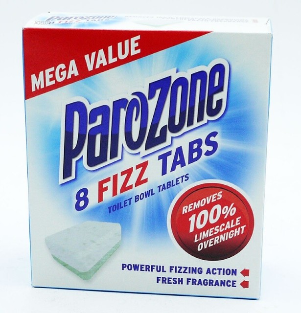Parazone 8 Fizz Tabs Toilet Bowl Cleaning Tablets Removes Limescale - 2 ...