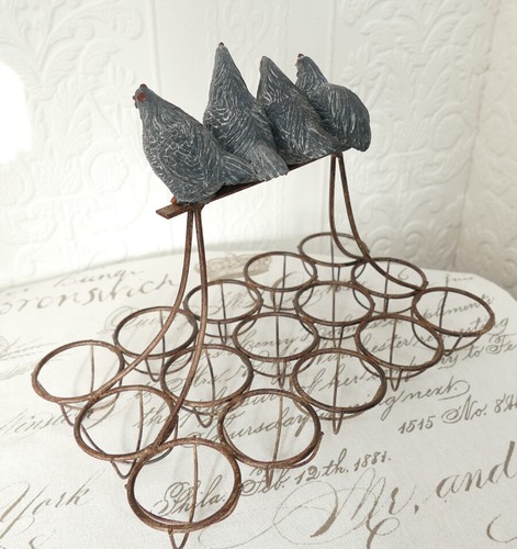 Eierhalter Eierständer Etagere Huhn Tischdeko Eierbecher Servierständer ...