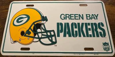 Green Bay Packers Booster License Plate NFL Football Game Day Vintage ...