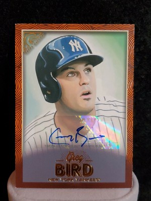 2018 Topps Gallery GREG BIRD parallel autograph auto Yankees | eBay