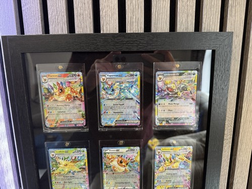 Pokemon Prismatic Evolutions Eevee evolutions display frame full set ...
