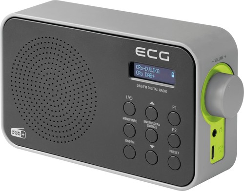 ECG RD 110 DAB Black DAB+ Radio (Wecker, UKW) #1906960 8592131176621 ...