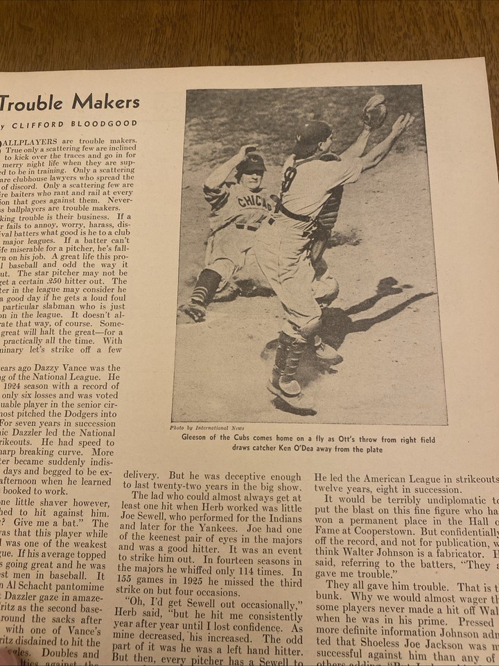 OCTOBER 1939 BASEBALL MAGAZINE Yankees Red Rolfe ON COVER Filled With ...