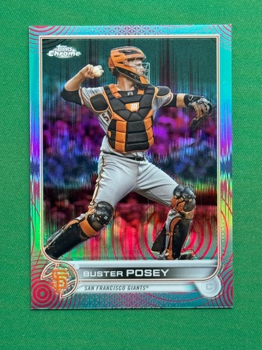 2022 Topps Chrome Sonic Aqua/Pink Sonic Pulse Refractor #95 Buster ...