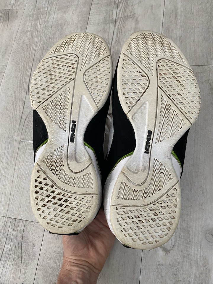 AND1 Men's Basketball Shoes Size 10 UK Black & White | eBay UK