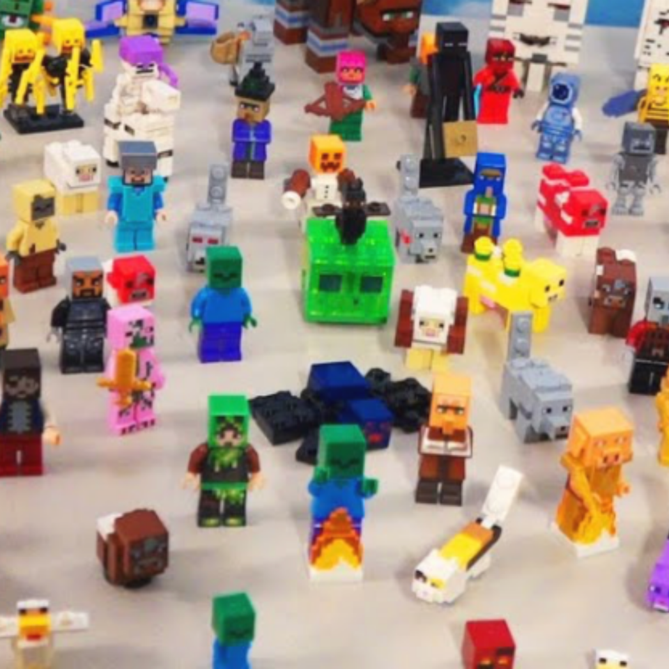 3X Minecraft Minifig Bulk Lot Lego Minecraft Minifigures Creeper Steve ...