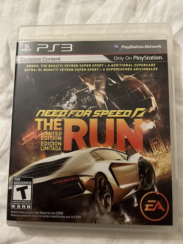 Need for Speed: The Run Limited Edition PS3 Game Complete VG Condition ...