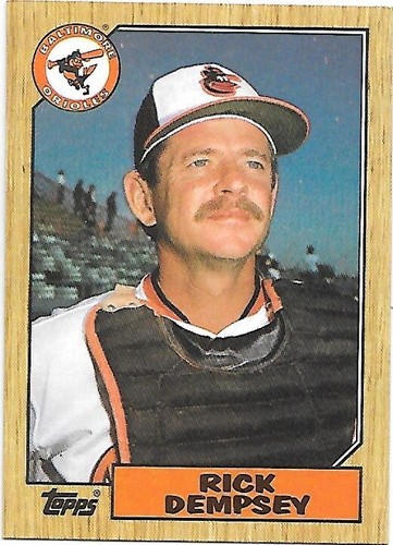 Rick Dempsey 1987 Topps Baseball Card #28 Baltimore Orioles NM | eBay