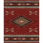 Southwestern Lodge Cabin Rustic Tribal Arrow Red Area Rug **FREE ...