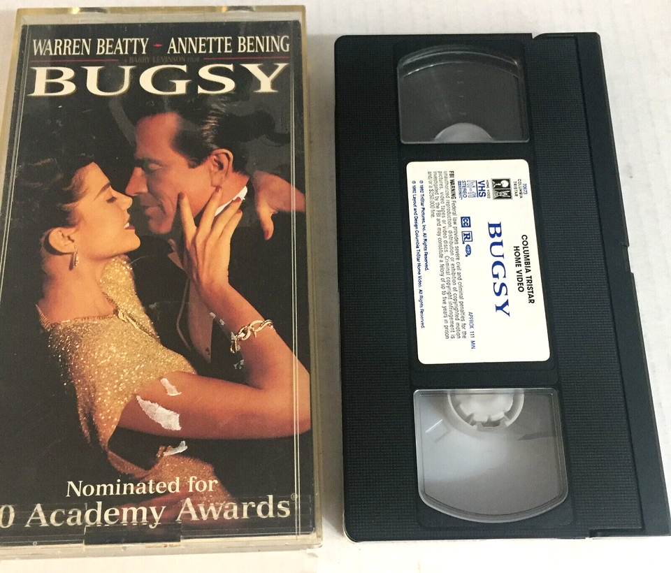 Bugsy Warren Beatty VHS tape Ships Free Same Day With Tracking | eBay