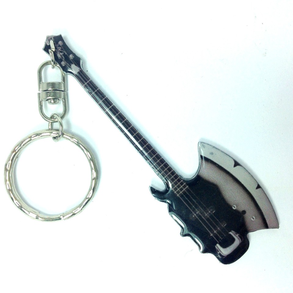 Kiss Keychain Guitar! Bass Axe Gene Simmons Hard Rock Heavy Metal Axe ...