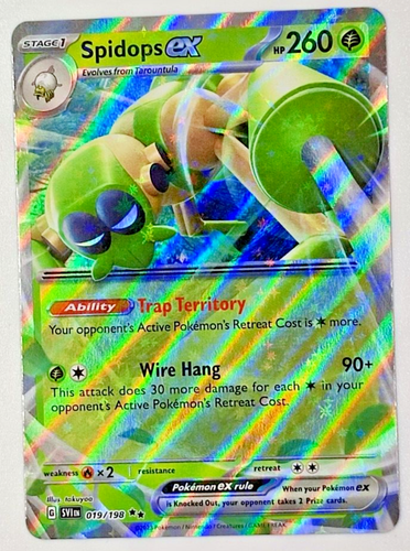 Pokemon Spidops EX 019/198 Double Rare NM English Scarlet & Violet | eBay