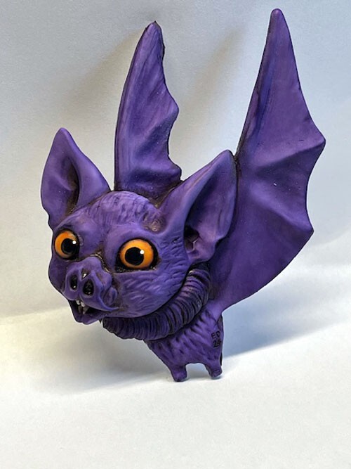 Neil Eyre Designs Halloween Vampire Black Purple Bat Bats Magnet Set of ...