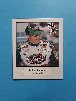 BOBBY LABONTE 2003 PRESS PASS SNAPSHOTS MINI NASCAR AUTO RACING CARD ...