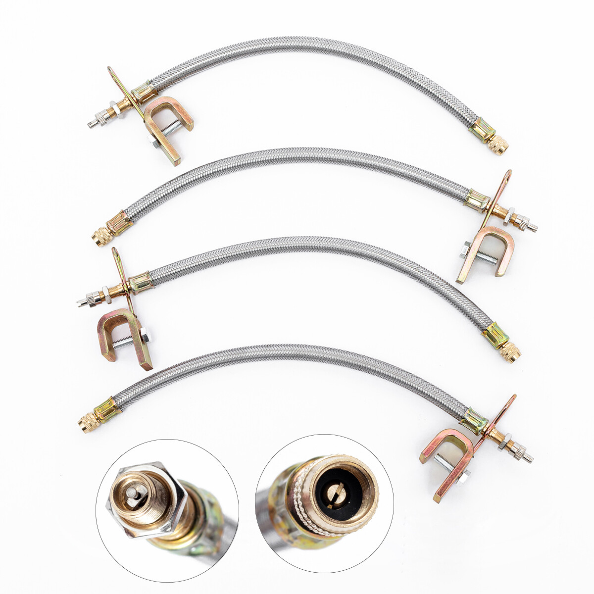 4PCS Valve Stem Extension 12" Dual Tire Trailer Wheel Tire Extender Rod ...