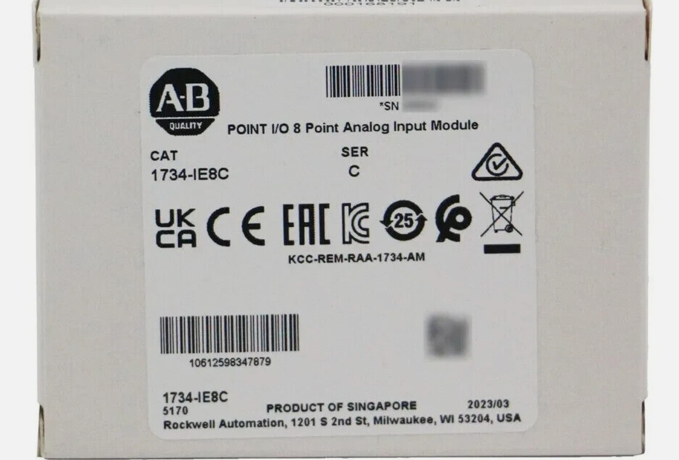 NEW Unopened Allen-Bradley 1734-IE8C POINT I/O 8 Point Analog Input ...