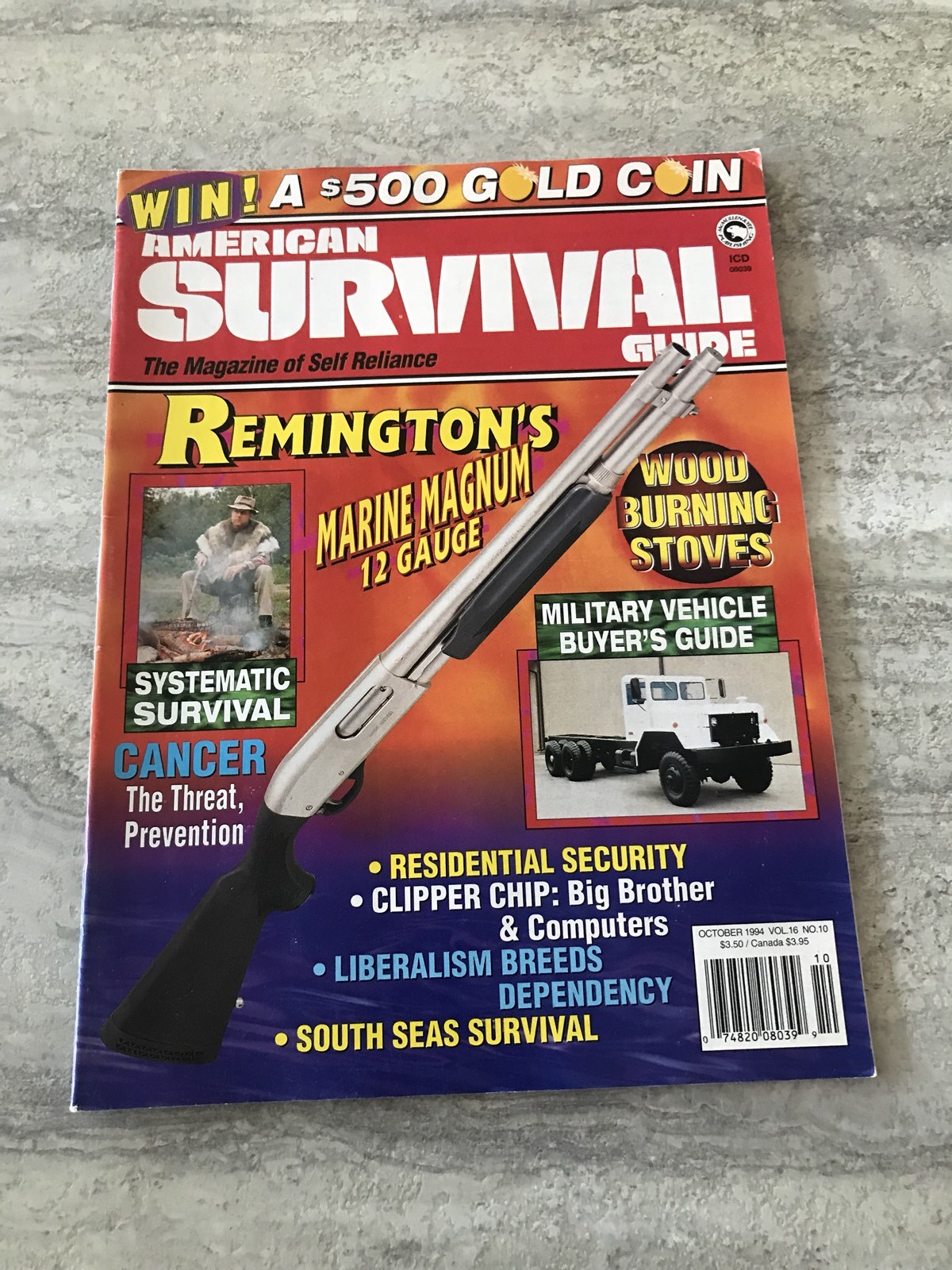 American Survival Guide Magazine ~ October 1994 Vol 16 # 10 ~ Remington ...
