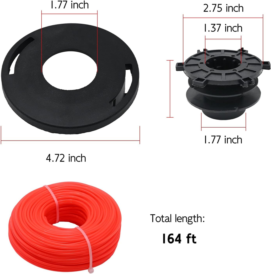 12 Pcs 25-2 Trimmer Head Spools Cover Eyelet Sleeve Spring Replacement ...
