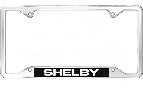 Shelby Chrome License Plate Frames - 2 Styles - Ford Mustang Cobra ...