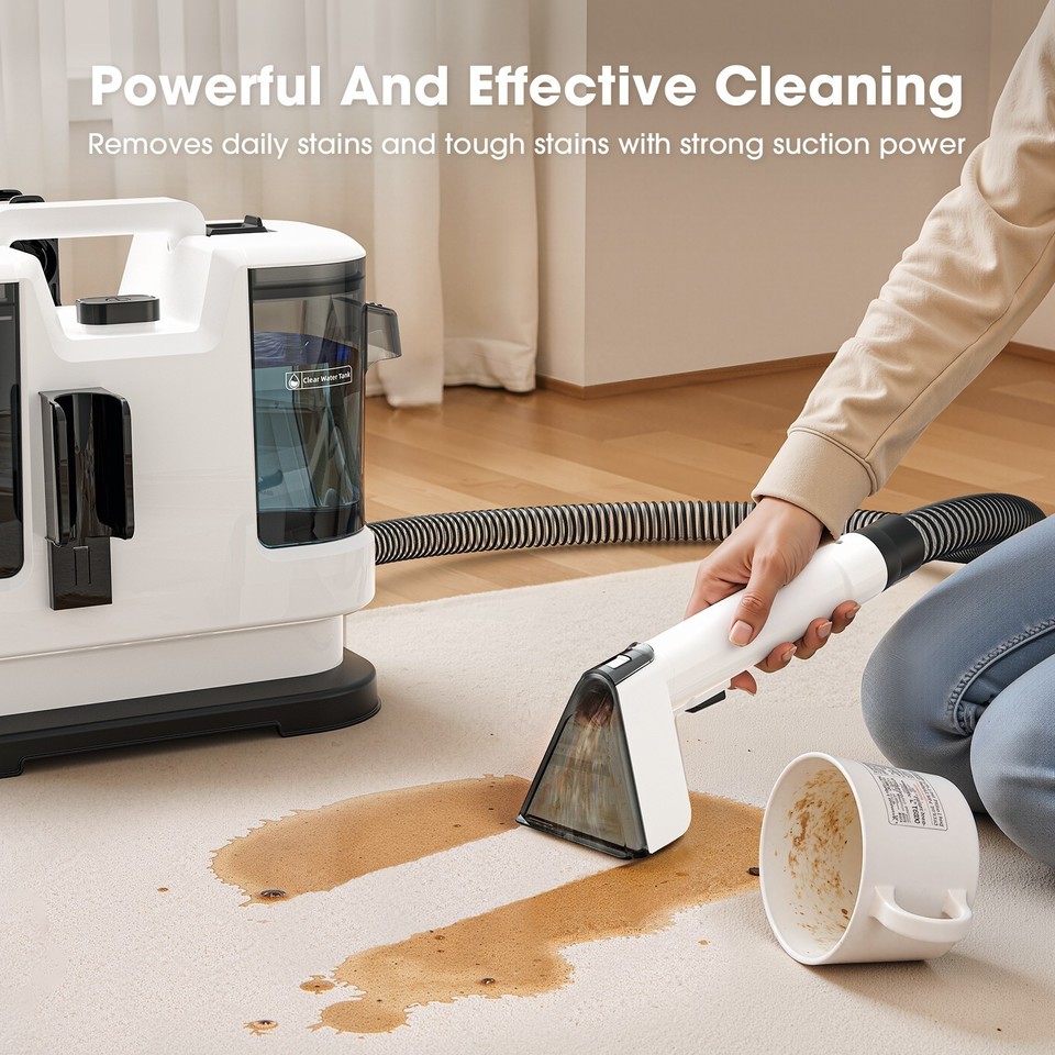 13.5KPA Portable Spot Washer Hand held Carpet Cleaner & Upholstery ...