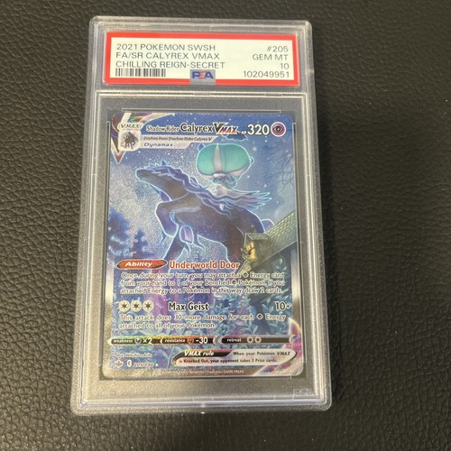 Shadow Rider Calyrex VMAX 205/198 Chilling Reign Alt Art PSA 10 GEM ...